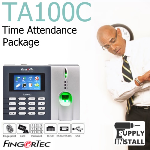 Fingertec TA100C Fingerprint TAS with Installation Packages | Accom.my